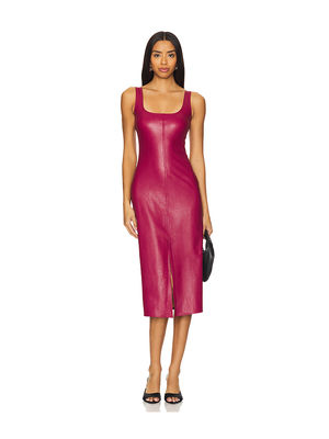 Buy Commando Faux Leather Midi Tank Dress (M) Online