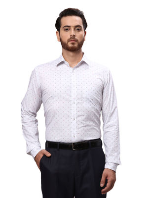 Raymond Formal Shirts : Buy Raymond Slim Fit Printed Grey Shirt Online ...
