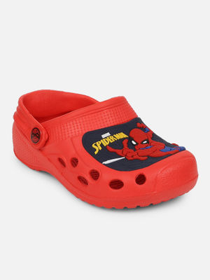 Kidsville Clogs : Buy Kidsville Spiderman Featured Red Clogs For Boys ...