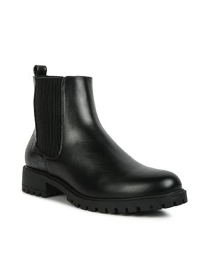 Buy London Rag Croc Black Chelsea Boots Online