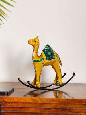 Buy ExclusiveLane Rocking Camel' Handpainted Decorative Showpiece In ...