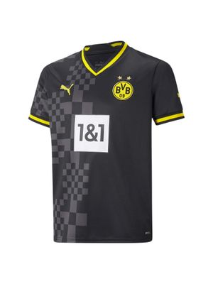 Buy Puma Bvb Away Replica Unisex Kids Black T-Shirts (15-16 Years) Online