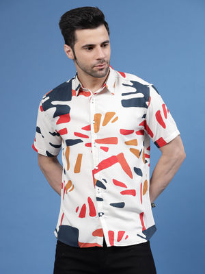 Buy RIGO Men Multi Color Abstract Print Shirt Online