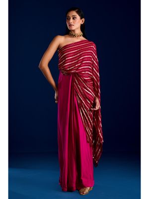 Buy Aapro Label Ziora Concept Pink Dress (XS) Online