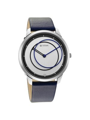 Buy Titan 1801SL02 Silver Dial Analog Watch for Men Online