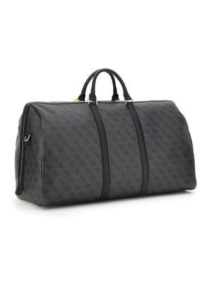 Buy Guess Men Black Printed Pisa Weekender Duffel Bag Online