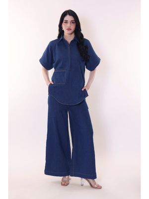 Buy Poppi Blue Denim Pant (XS) Online