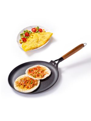 Buy Wonderchef Pre-Seasoned Ferro Light 28cm Dosa Tawa, 4mm Online