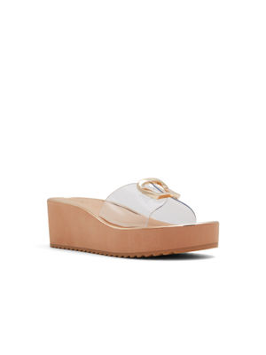Buy Aldo Women Transparent Color Wedges (UK 2) Online