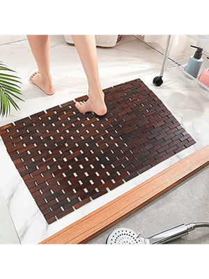 Buy Mush Bamboo Bathmat Dark Brown Online