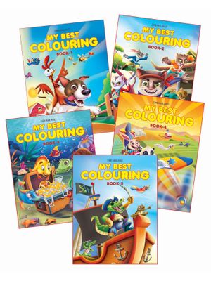 Buy Dreamland Best Colouring - pack (5 titles) : Children Drawing ...