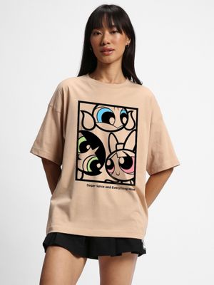 Buy Bewakoof Official Cartoon Network Merchandise Brown Graphic ...