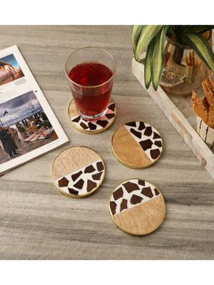 Buy The Decor Mart Brown Mosaic Coaster - Set of 4 Online