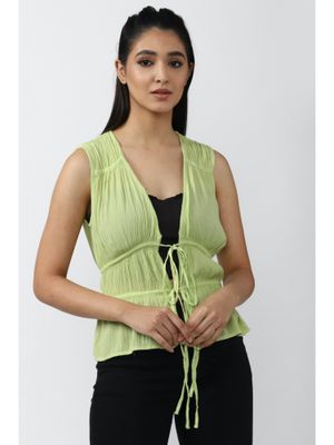 Buy Forever 21 Green Textured Shrugs Online