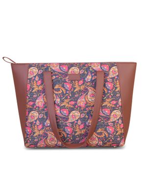 Buy Zouk Women Handcrafted Paisley Printed Side Tote Bag & Handbag for ...