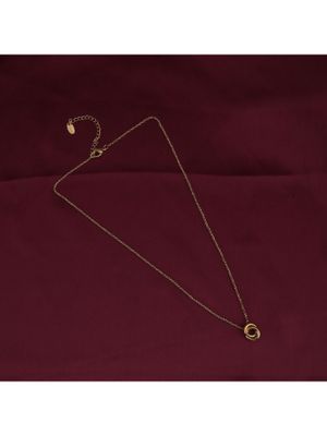 Buy Palmonas Gold Interlock Chain Necklace Online