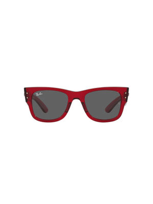 Buy Ray-Ban Transparent Red Sunglasses 0RB0840S Square Red Frame Grey ...