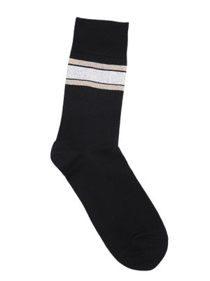 Buy Arrow Mens Black Stripes Socks Online