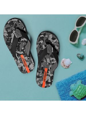 Buy SOLETHREADS Kids Army Black Camouflage Flip Flop (UK 1) Online