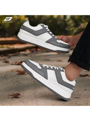 Buy Bond Street Men Grey Casual Sneakers (UK 6) Online