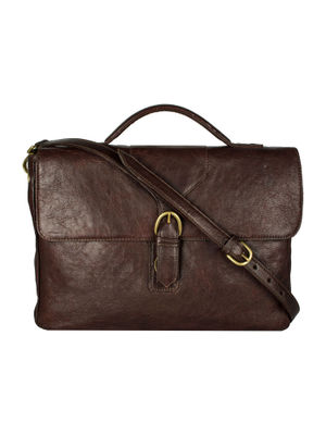 Buy Hidesign Brown Briefcase Men Bag (S) Online