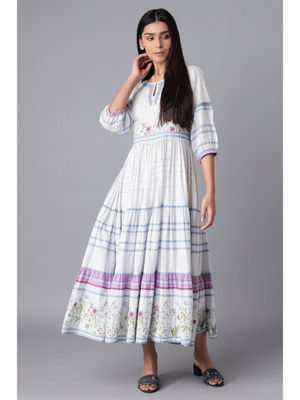 Buy WISHFUL by W White Floral Dress Online
