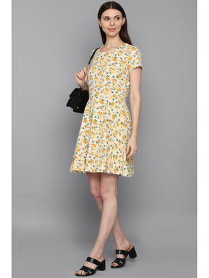 Buy Allen Solly Yellow Dress Online