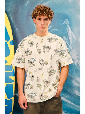 Buy Bonkers Corner Men White Cotton Typography Regular Fit T-Shirt (XS ...