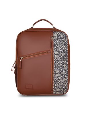 Buy Zouk Unisex Black Floral Lace Laptop Backpack Online