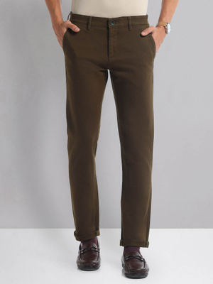 Buy AD By Arvind Smart Flex Slim Fit Chinos Online