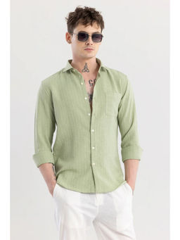 Buy Snitch Linen Line Navy Blue Stripes Shirt (S) Online