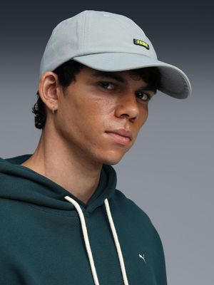 Buy Puma Grey Solid Logo Patch Baseball Cap Online