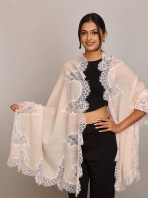 Buy Wrapture By Suzanne Sunflower Lace In Pink Shawl Online
