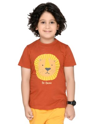 Buy Spunkies Simba Tee New Print Brown Online