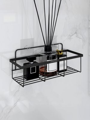 Buy Plantex Black Gi Steel Shelf for Bathroom Wall Online
