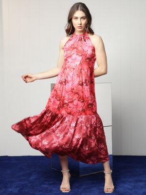 Buy RAREISM Amilio Maroon Dress Online
