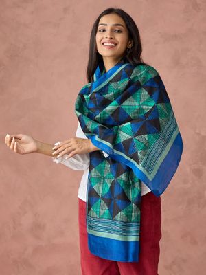 Buy Fabindia Women Fabric Multi-Color Printed Stole Online