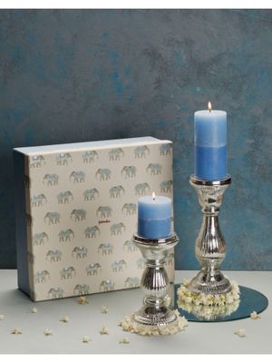 Buy Fabindia Silver Chandi Candle Stand Gift Online