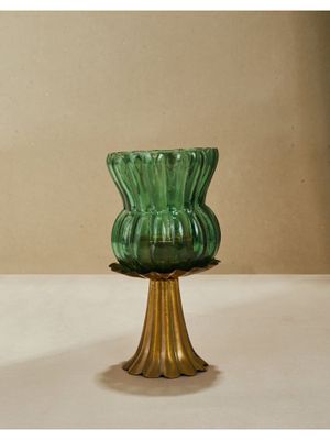 Buy Fabindia Green Pushp Tea Light Holder Online