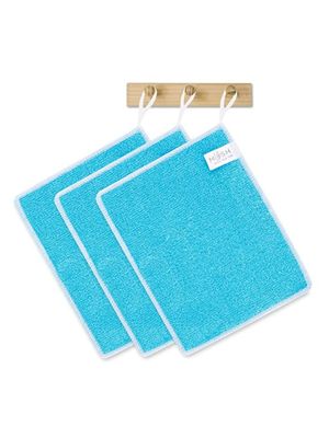 Buy Bamboo Reusable Multipurpose Magic Cleaning Towel Set of 3 (Blue ...