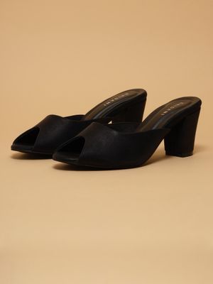 Buy Eridani Phebe Black Workwear Sandal Heels Online