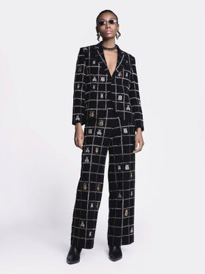 Buy Shahin Mannan Insect Embroidered Co-Ord (Set of 2) Online