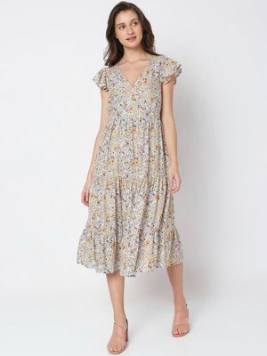 Buy VERO MODA Women Floral Print Multicolor Dress Online