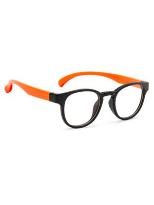 Buy ROYAL SON Kids Round Silicon Black Orange Boys Girls Spectacle ...