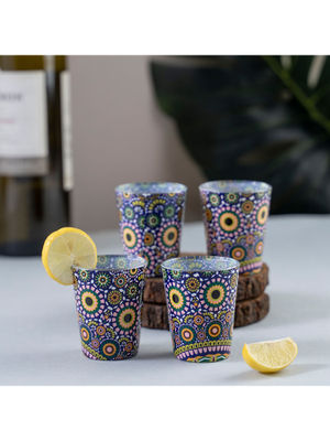 Buy KOLOROBIA Moroccan Inspiration Shot Glass Set of 4 Online