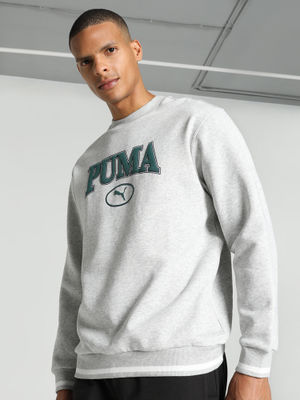 Buy Puma SQUAD Crew FL Mens Grey Sweatshirt Online