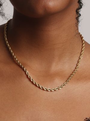 Buy Palmonas 18K Gold Plated Small Rope Chain Necklace for Women Online