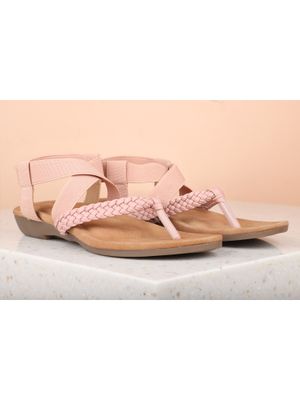 Buy Inc.5 Textured Peach Flats Online