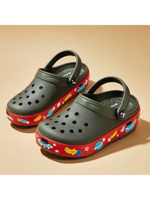 Buy toothless Boys Olive EVA Washable Lightweight Casual Clogs (UK 7 ...