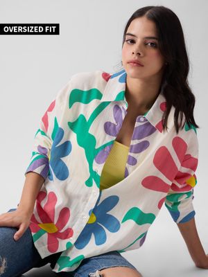 Buy The Souled Store Tss Originals- Flower Power Women Boyfriend Shirts ...